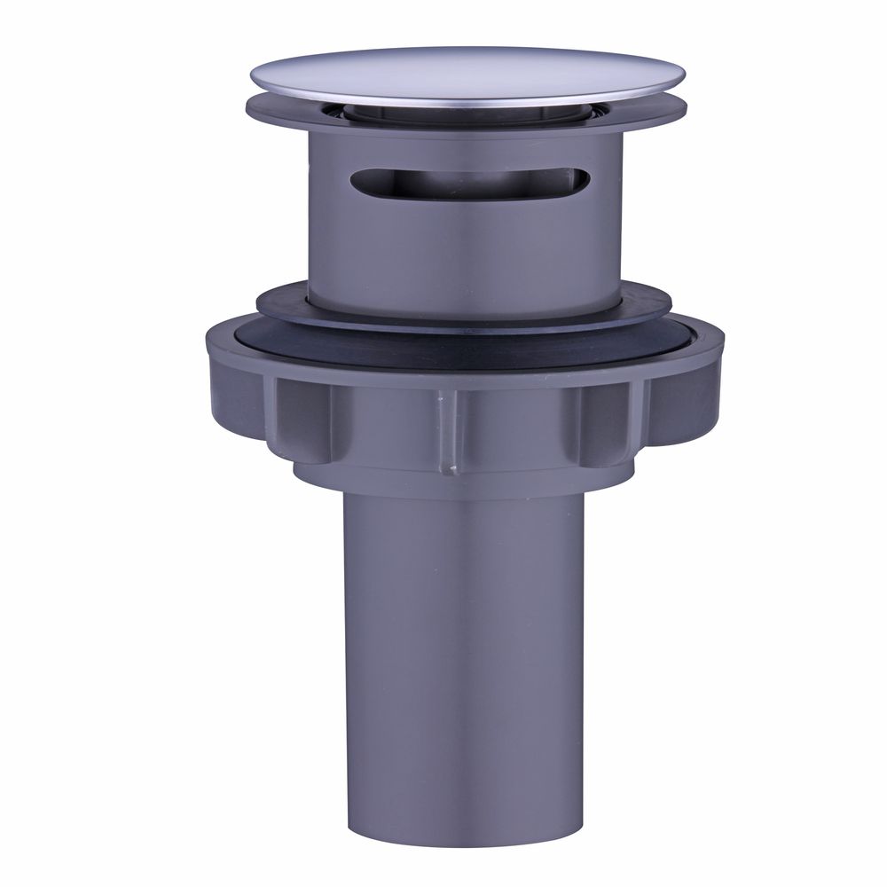 Plastic Push Pop Up Drain With Overflow - Craftx